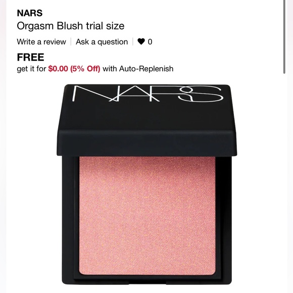 NARS | Makeup | Pick 85 Nars Blush In Orgasmdeluxe Sample Size | Poshmark